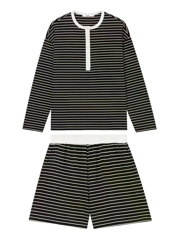 B+AB Striped Set - Black