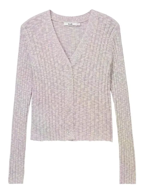 B+AB Ribbed Cardigan - Pink