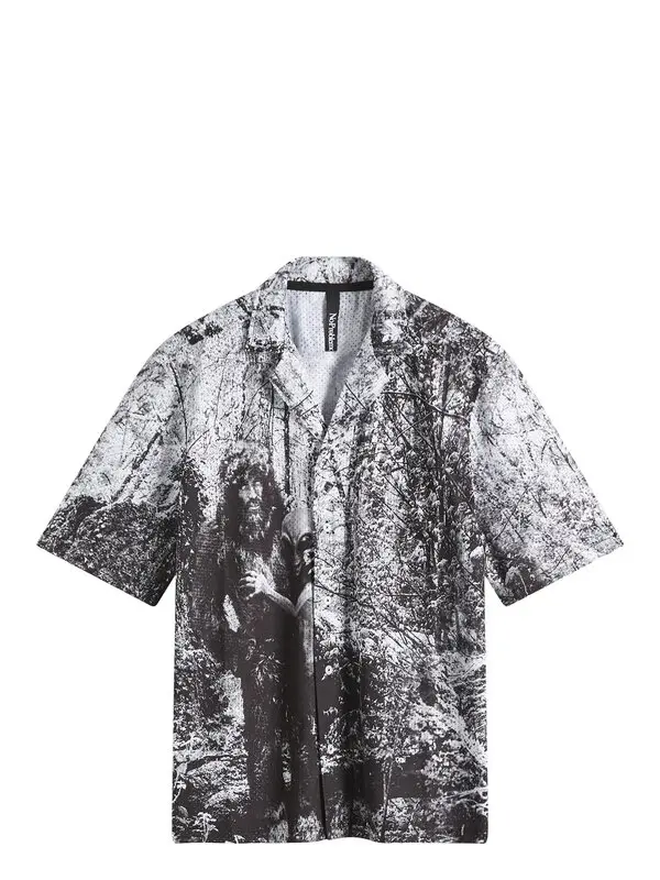NO PROBLEMO Bigfoot Airtex Hawaiian Shirt - Multi