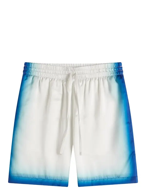 Casablanca Casa Way Skate Drawstring Shorts - White/blue