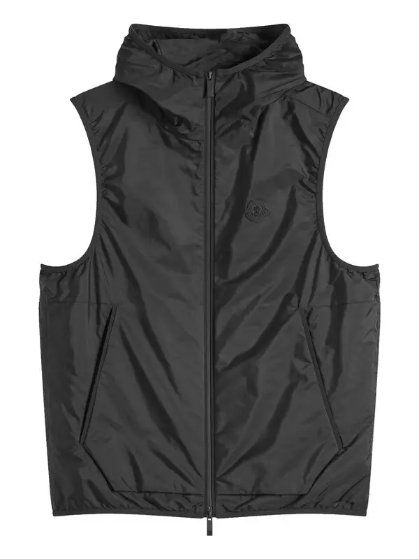 Moncler Moretan Eco Nylon Technique Gilet - Black