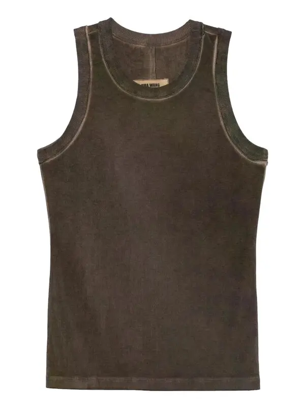 UMA WANG Rib Tank Top - Brown