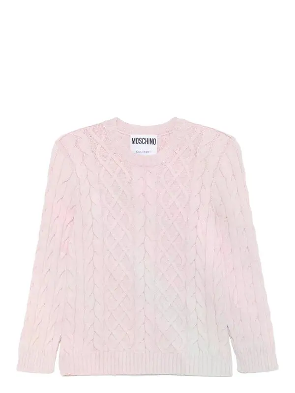 Moschino Cable-knit Sweater - Pink
