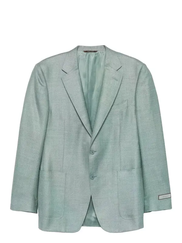 Canali Twill-weave Blazer - Blue