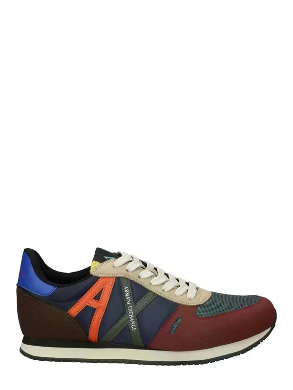 Armani Exchange Colour-block Sneakers - Blue