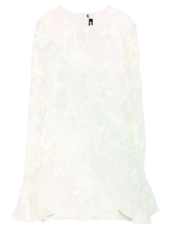 ROTATE BY BIRGER CHRISTENSEN Floral-mesh Mini Dress - Pink