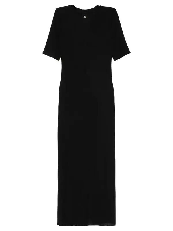 THOM KROM Ribbed Maxi Dress - Black