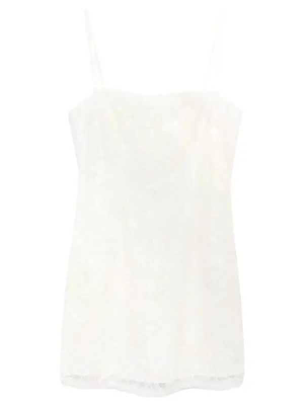 ROTATE BY BIRGER CHRISTENSEN Beaded Mini Dress - Neutrals