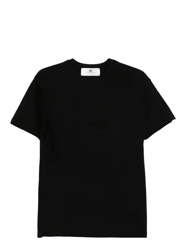 Elisabetta Franchi Logo-embossed T-shirt - Black