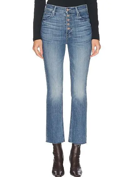 MOTHER The Pixie Dazzler Ankle Fray Jeans - Boogie Down