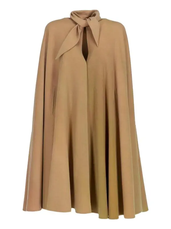A.N.G.E.L.O. VINTAGE CULT 1960s Cashmere Cape - Brown