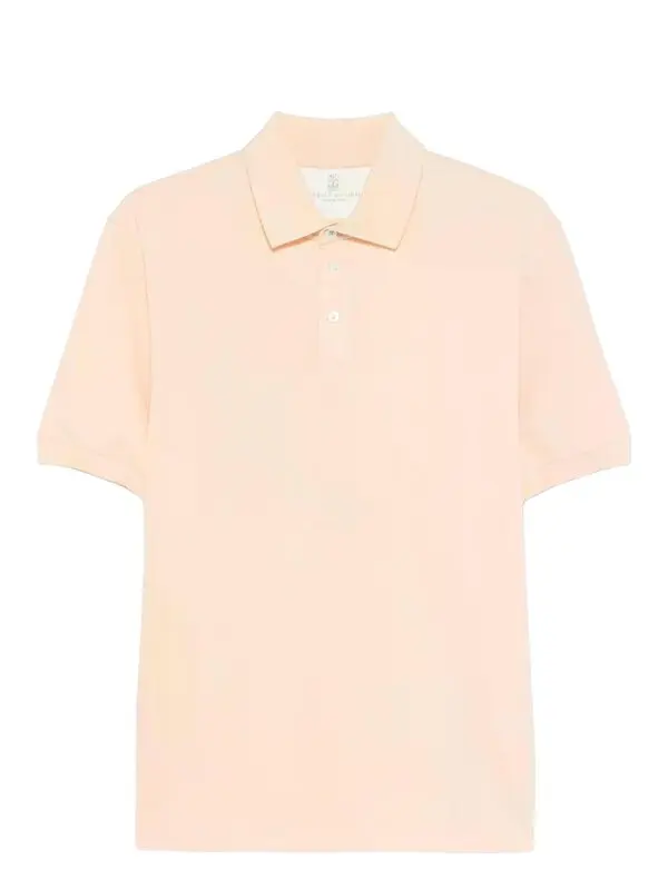 Brunello Cucinelli Piqué-weave Polo Shirt - Orange