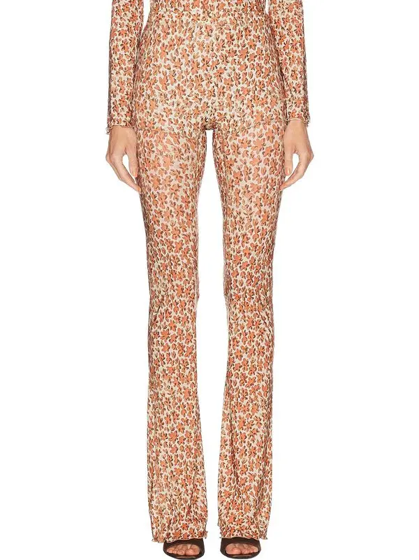 KNWLS Halcyon Legging In Orange - Scorched Flower
