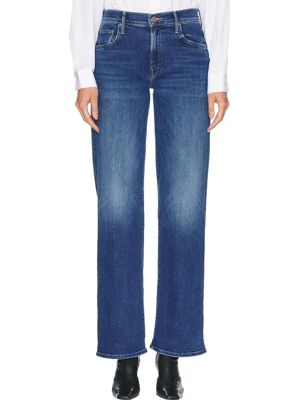 MOTHER The Mid Rise Maven Sneak Jeans - Over The Top