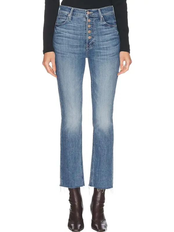 MOTHER The Pixie Dazzler Ankle Fray Jeans - Boogie Down