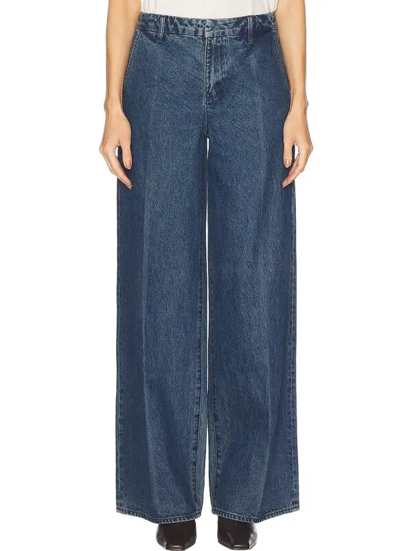 GRLFRND Sutton Wide Leg Trouser Jeans - Lake Tahoe