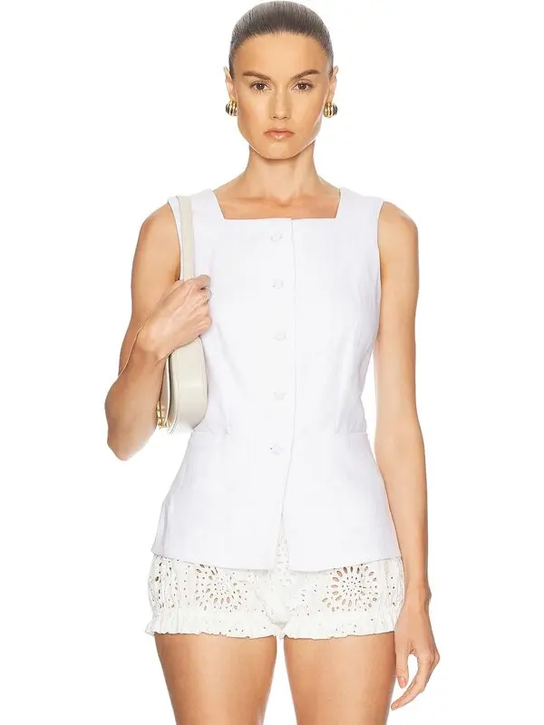 Posse Rio Sleeveless Vest - Ivory