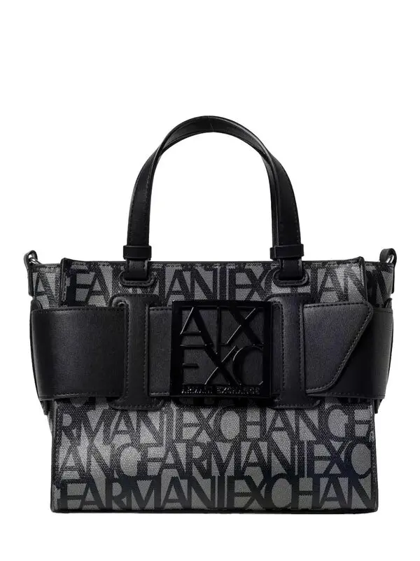 Armani Exchange Logo-plaque Tote - Black