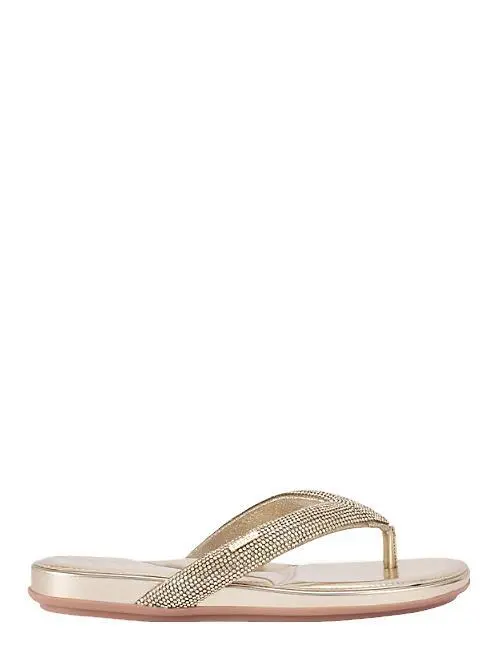 Carvela Riviera Jewel Embellished Woven Sandals - Gold