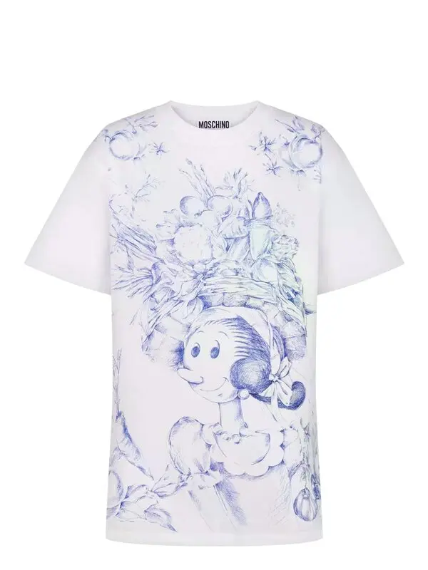 Moschino Cartoon-print T-shirt - White