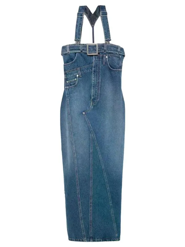 Jean Paul Gaultier Denim Overall Dress - Blue