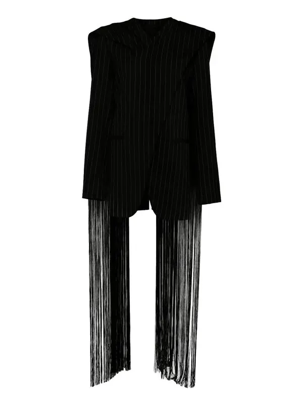 Jean Paul Gaultier Fringed Blazer - Black