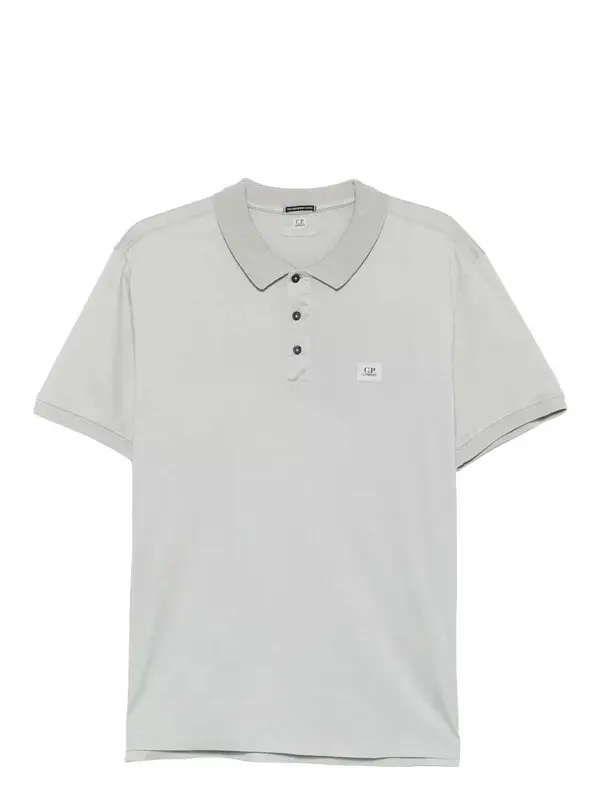 C.P. COMPANY Cotton Polo Shirt - Grey