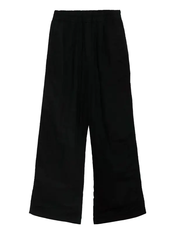 THOM KROM Straight Leg Trousers - Black