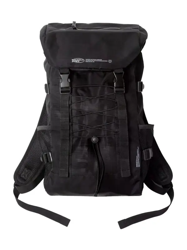 MAKAVELIC Logo Print Backpack - Black
