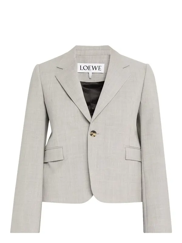 Loewe Classic Single-breasted Blazer - Light Grey