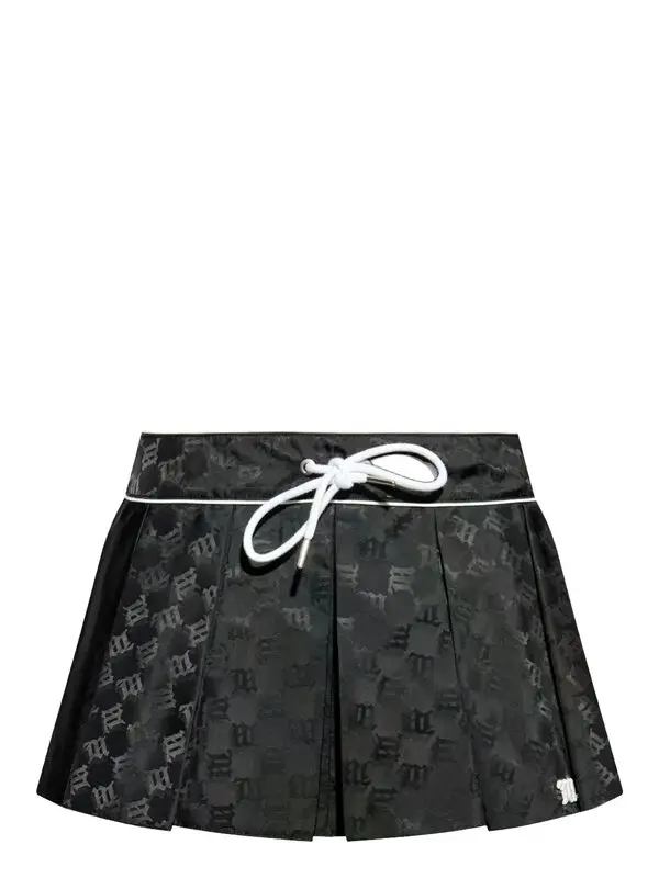 MISBHV Jacquard Monogram Mini Skirt - Black