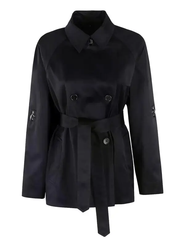 FAY Belted Trench Coat - Blue