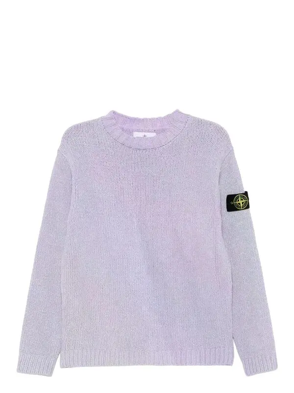 Stone Island Painted-effect Sweater - Purple
