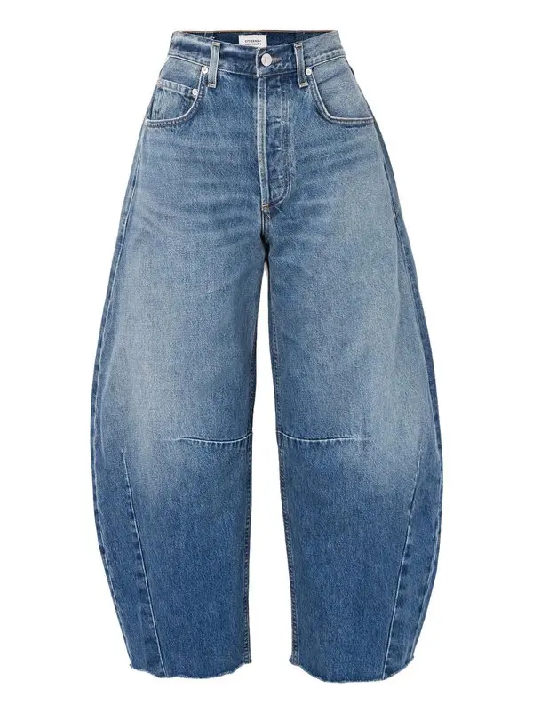 Citizens Of Humanity Horseshoe High-rise Barrel-leg Jeans - Blue