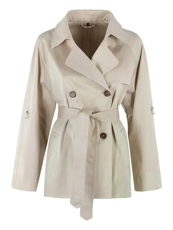 FAY Belted Trench Coat - Neutrals