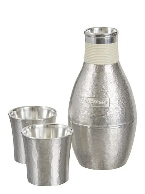 Supreme Tin Sake Set - Silver