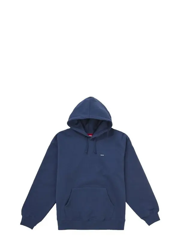 Supreme Small Box Hooded Sweatshirt - Navy Blue