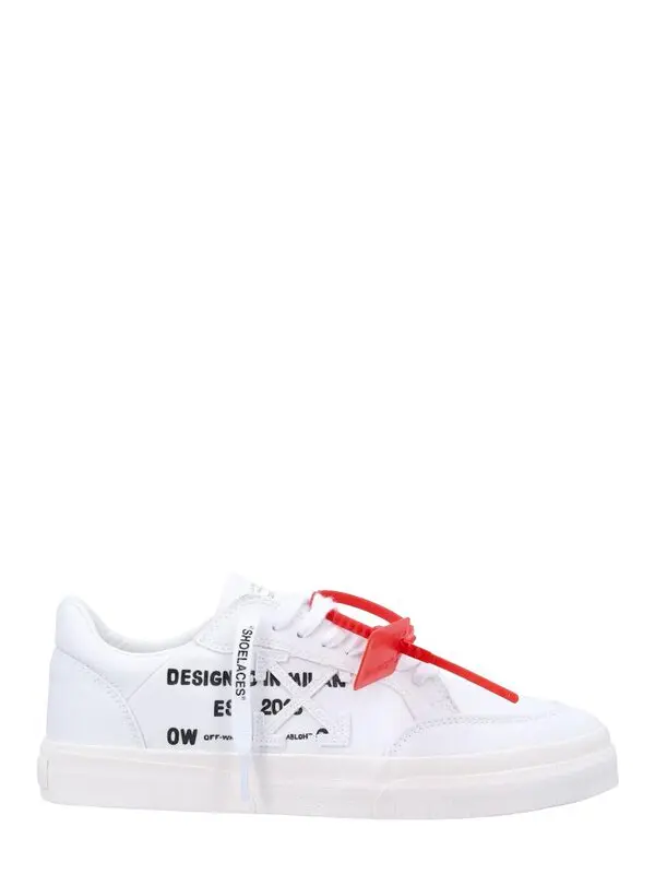 Off-White Low Vulcanized Animation Sneakers - White/black