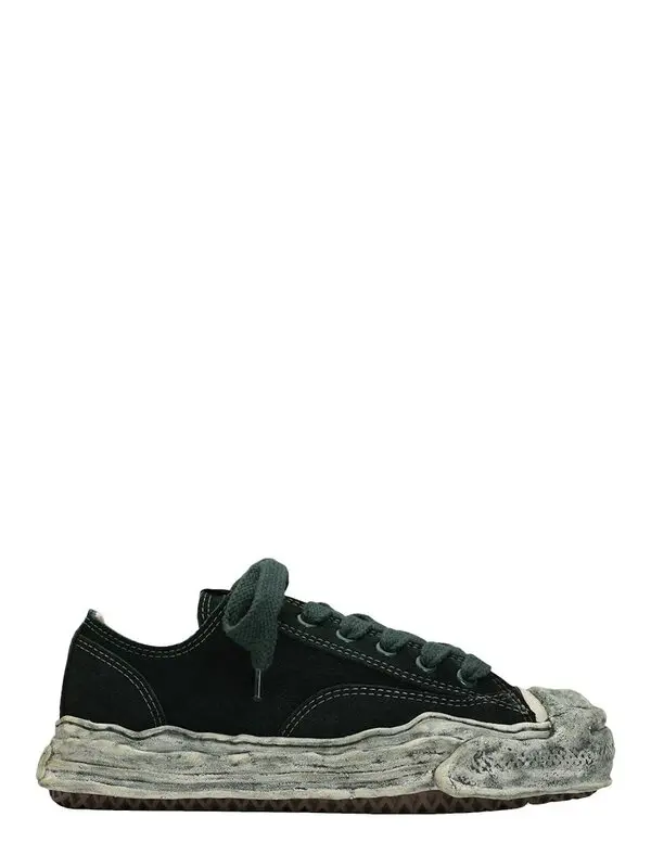Mihara Yasuhiro Hank Og Sole Suede Low-top Sneakers - Green