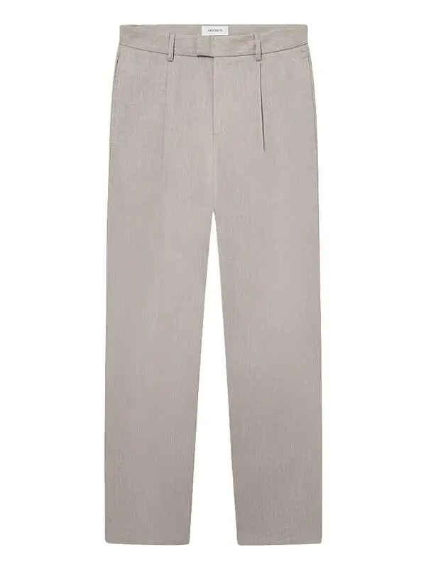 LES DEUX Reece Pleated Suit Pants - Sand