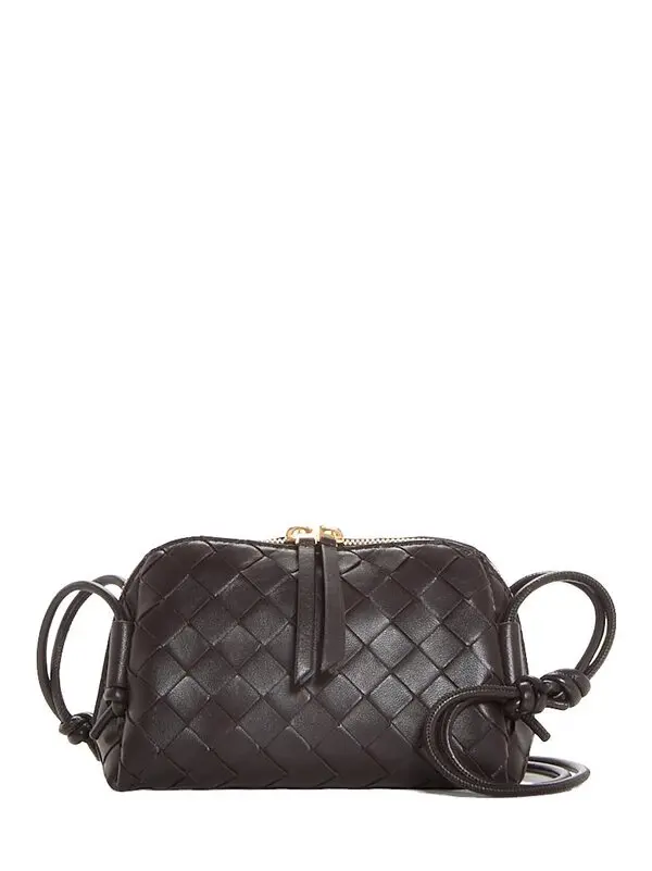 Bottega Veneta Intrecciato Leather Concert Pouch - Fondant/gold Leather