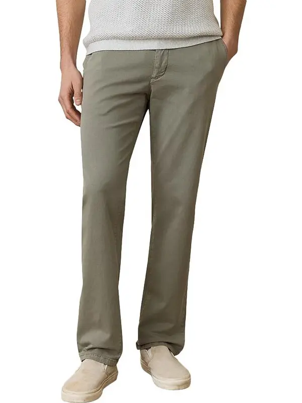 Marine Layer Saturday Slim Straight Fit Twill Chino Pants - Vetiver