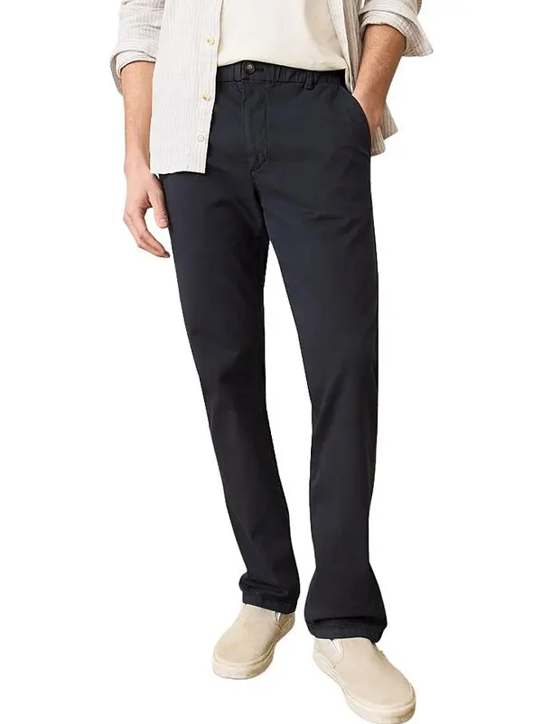 Marine Layer Saturday Slim Straight Fit Twill Chino Pants - Wash Black