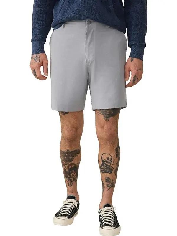 Faherty Brand All Day 7" Shorts - Ice Grey