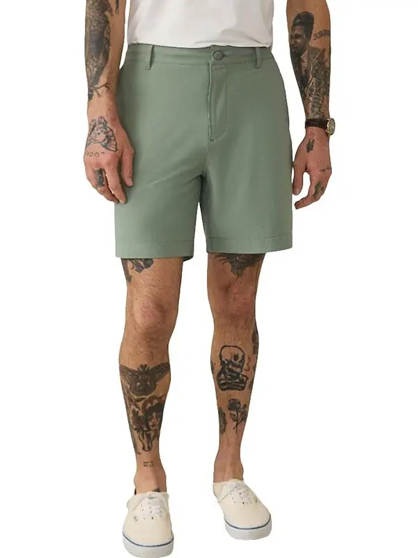 Faherty Brand All Day 7" Shorts - Trail Olive