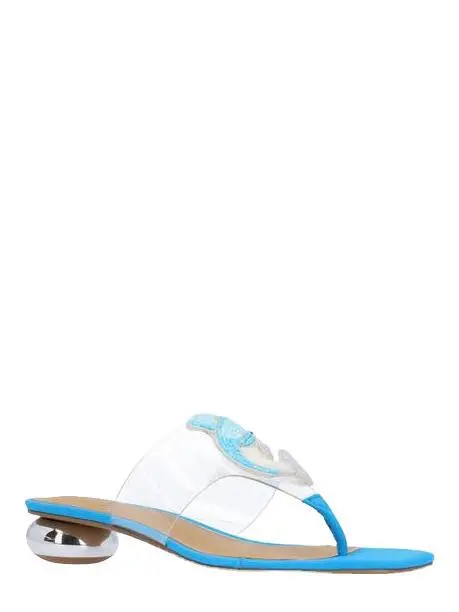 J. Reneé Dolphi Flip Flop - Clear/blue