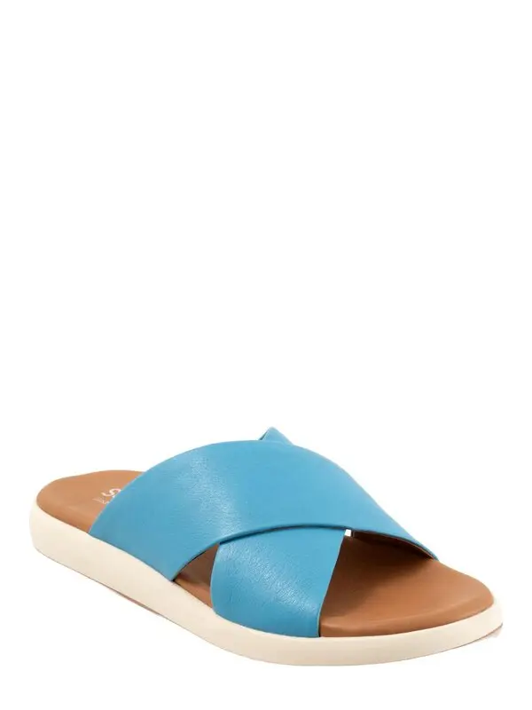 Softwalk Jesi Slide Sandal - Sky Blue