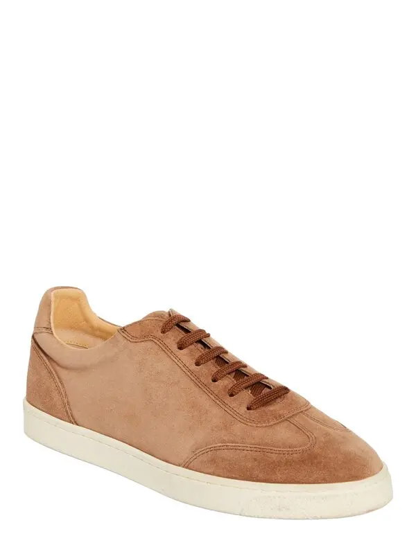 Brunello Cucinelli Suede Low-top Sneakers - C2692 Brown