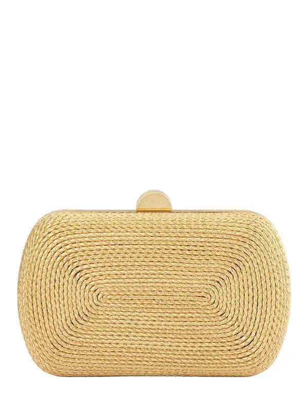 OLGA BERG Martina Rope Clutch - Gold