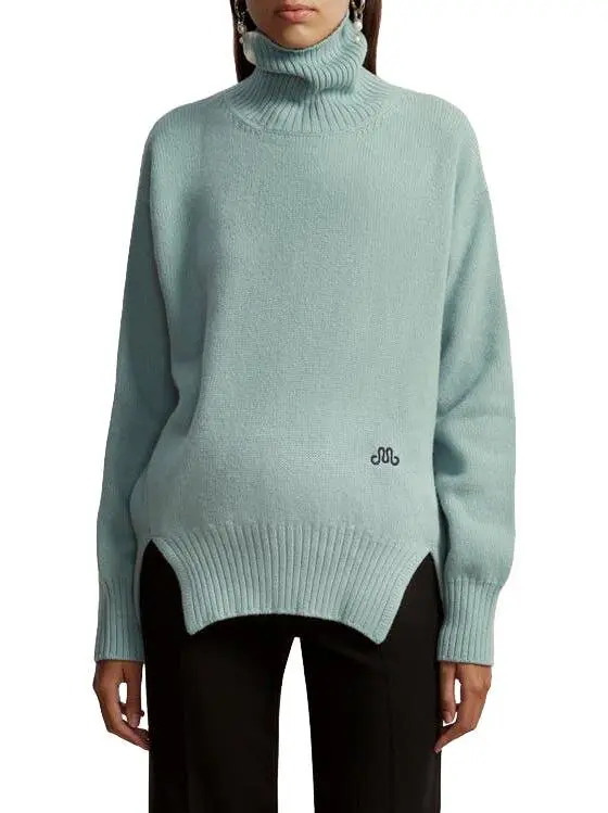 Marina Moscone Funnel Neck Pullover - Icy Blue